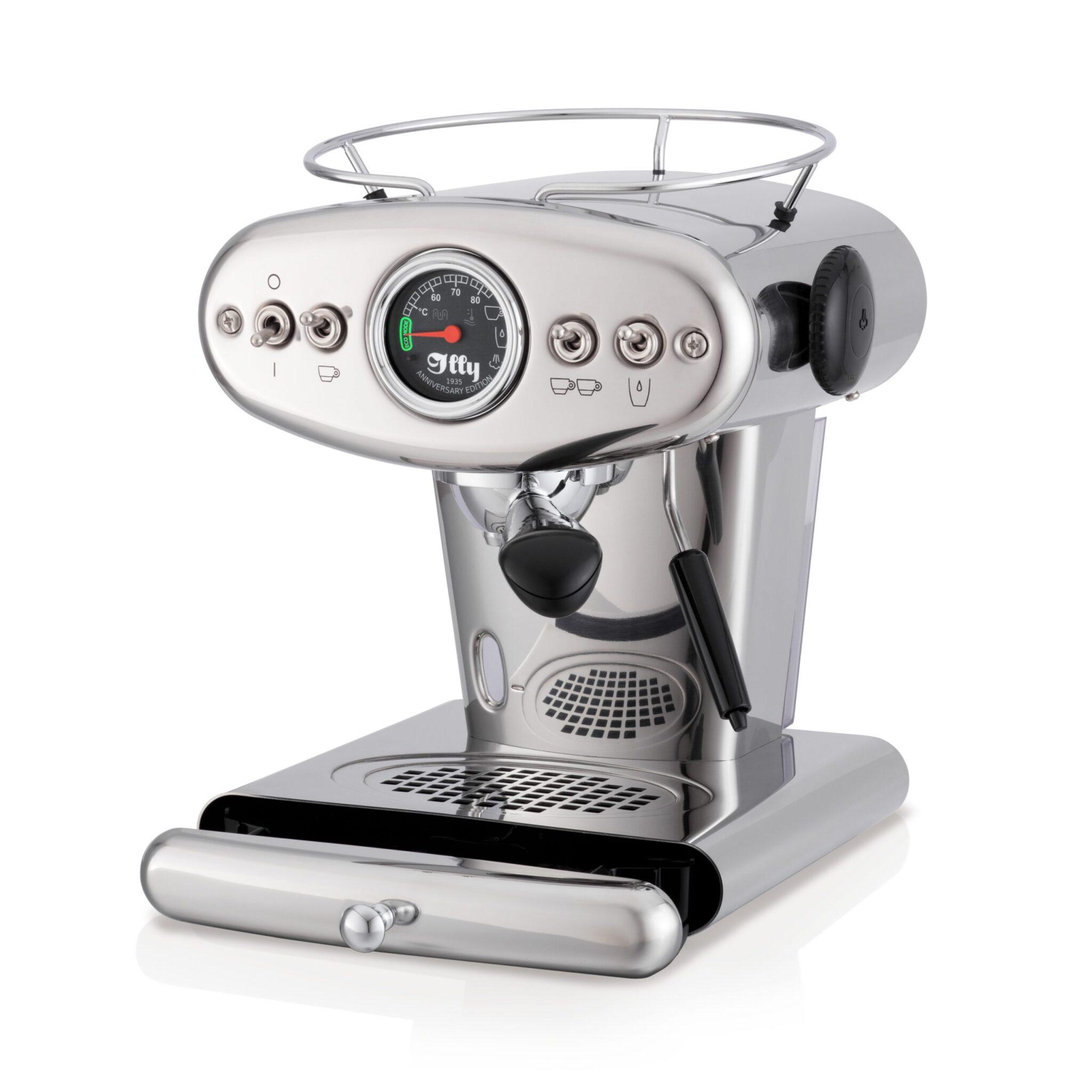 illy X1 Anniversary E.S.E. Pod & Ground Coffee Machine (Chromium) – illy